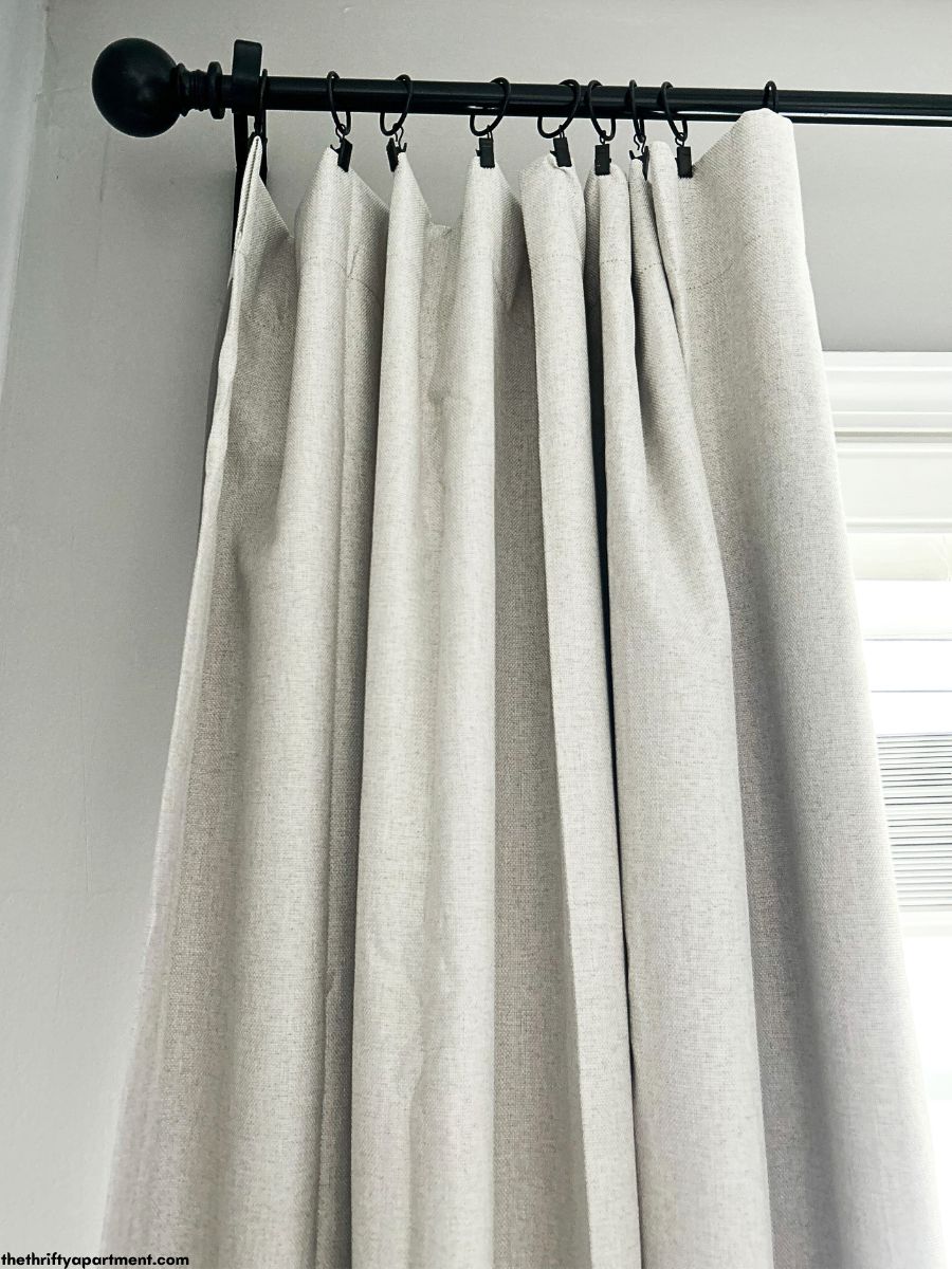 How to Lengthen a Curtain that's too Short Without Sewing it