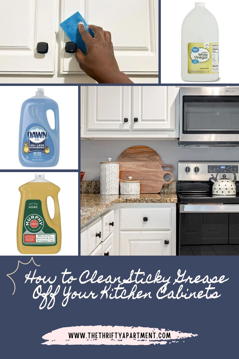 How to Clean Sticky Grease Off Your Kitchen Cabinets