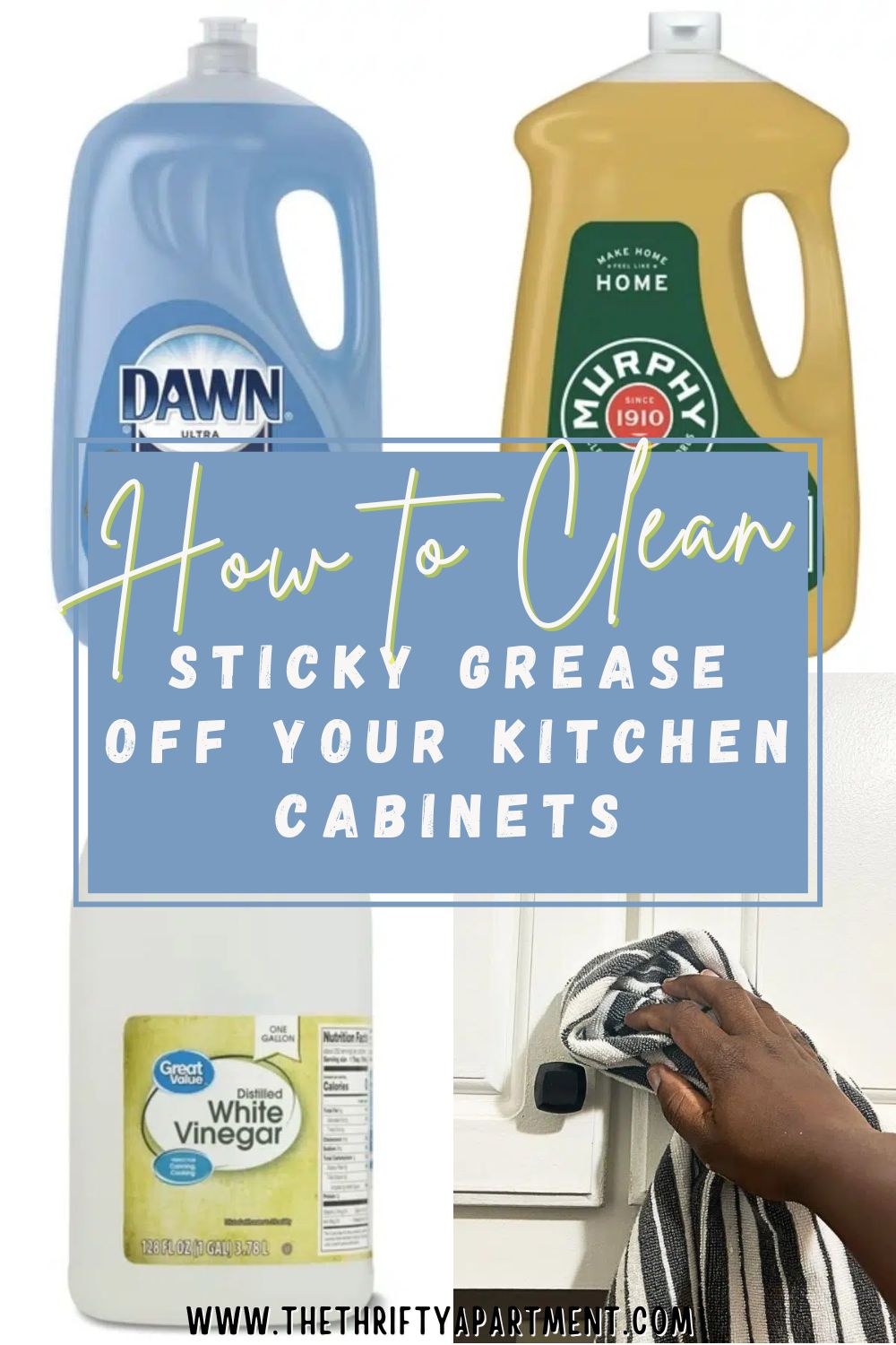 How to Clean Sticky Grease Off Your Kitchen Cabinets