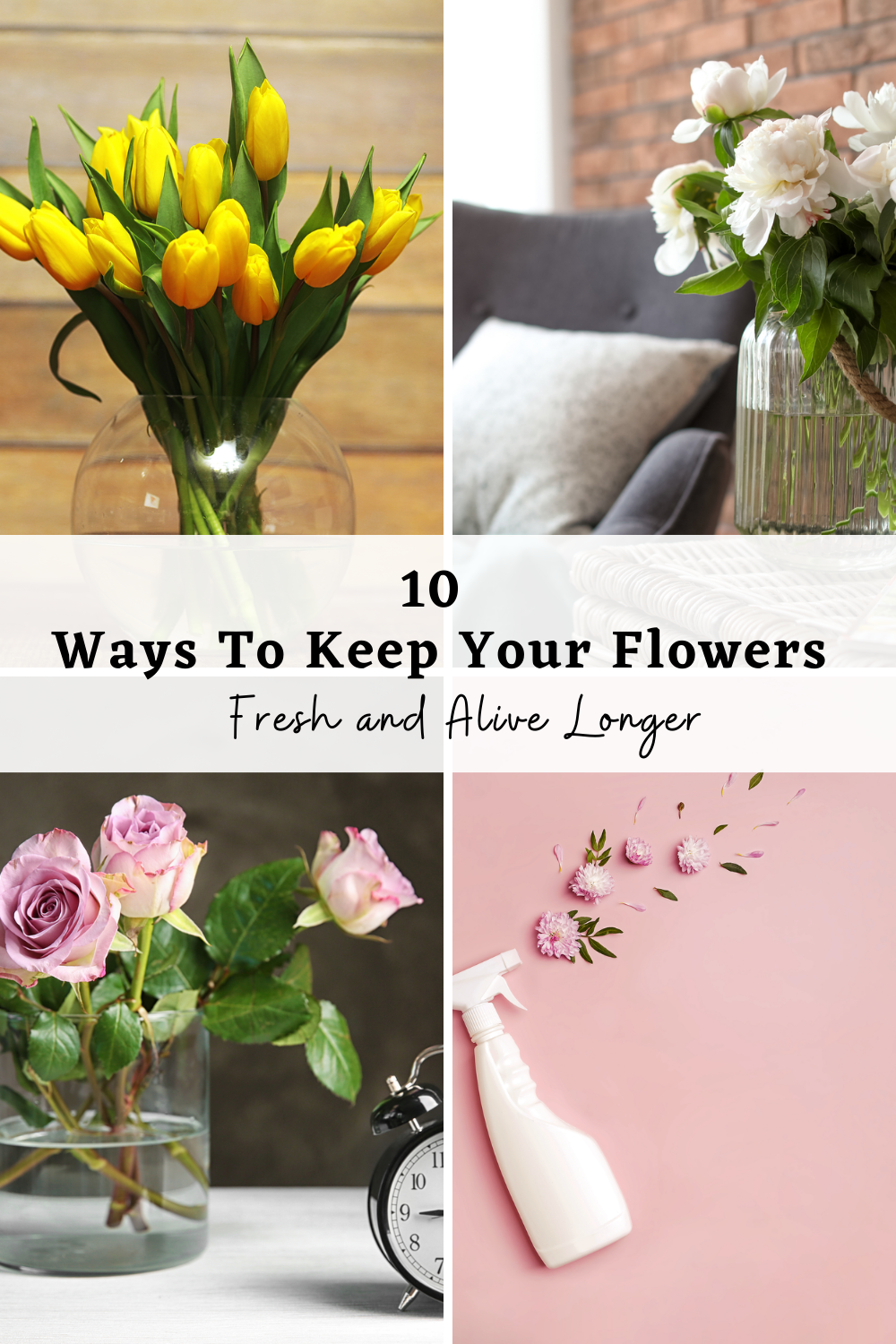 10 Ways To Keep Your Flowers Fresh and Alive Longer
