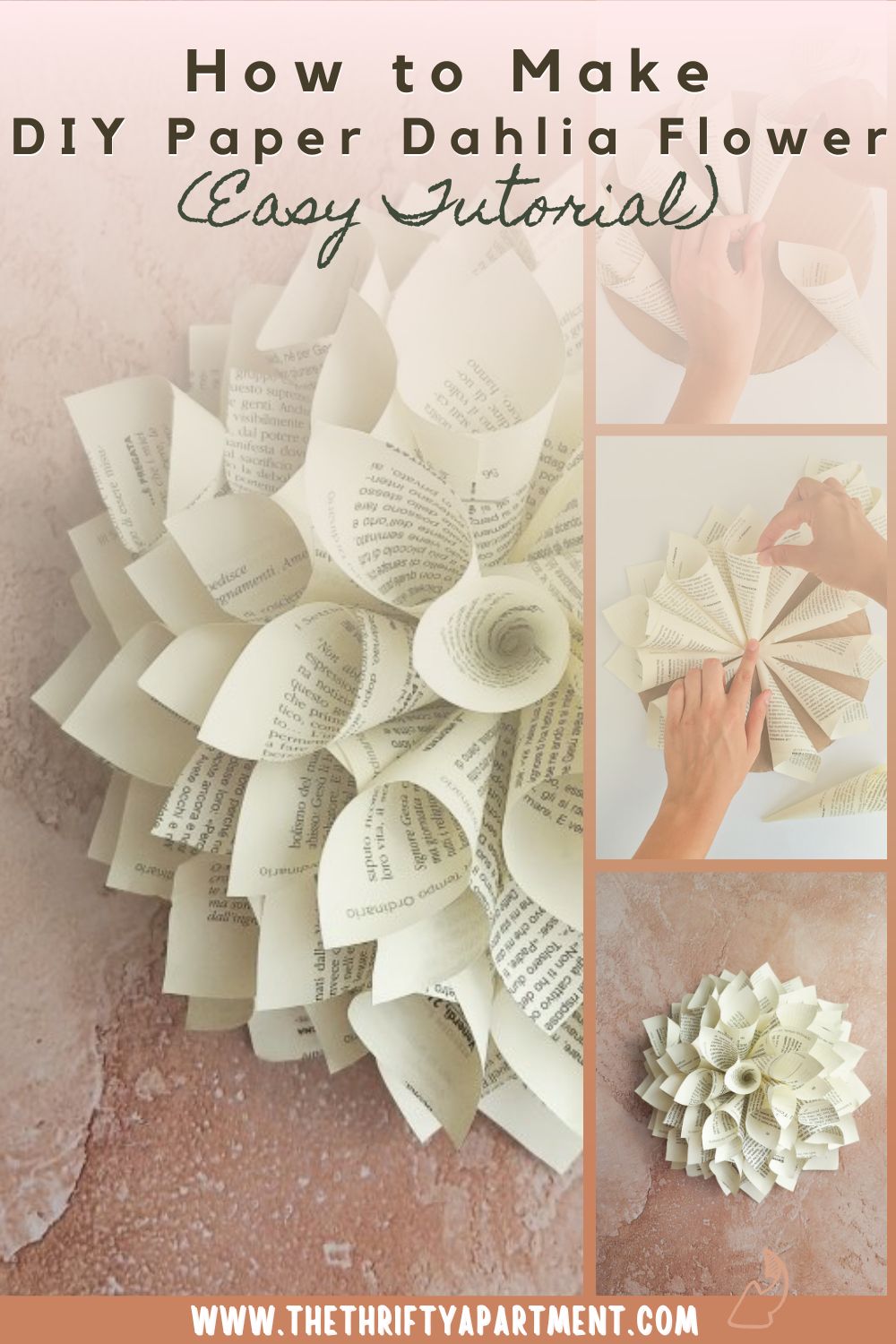 How to Make DIY Paper Dahlia Flower (Easy Tutorial)